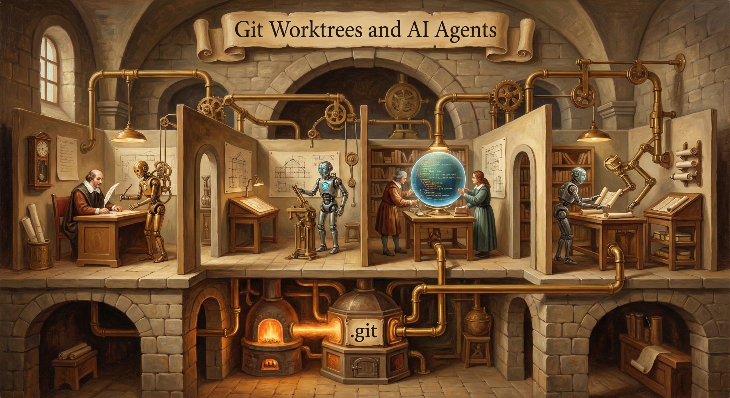 Using Git Worktrees for Parallel AI Agent Development - Michael Bianco